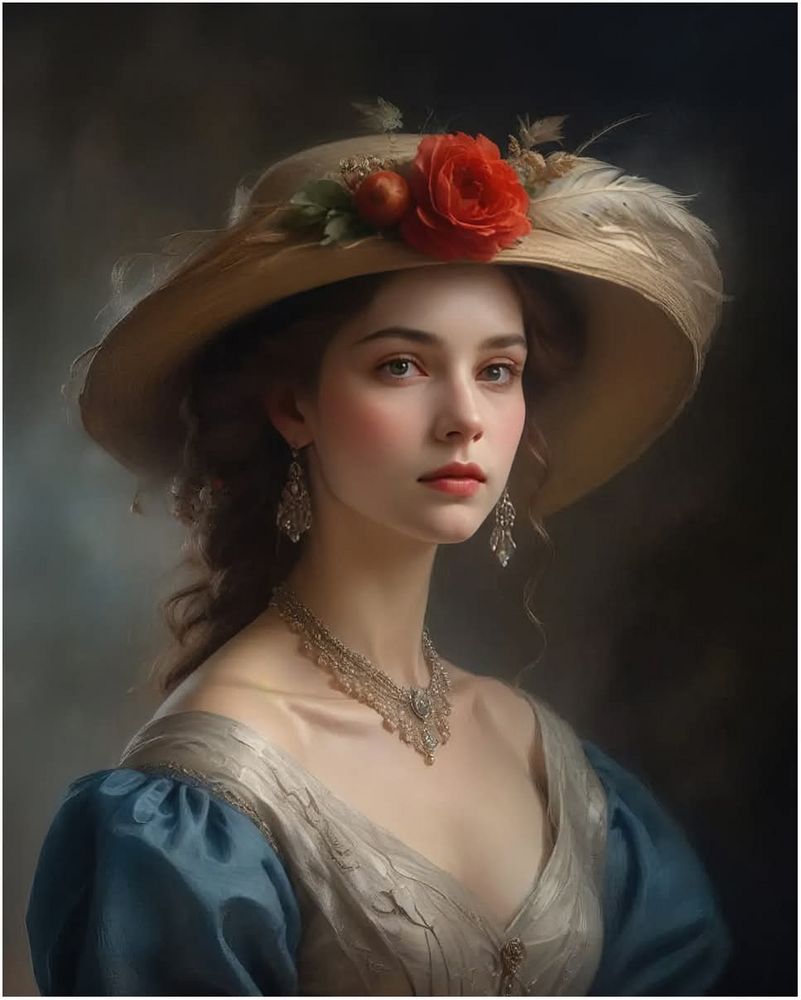 Die Dame mit der Hut. Foto & Bild | ki - menschen, ki - portraits, composing Bilder auf ...