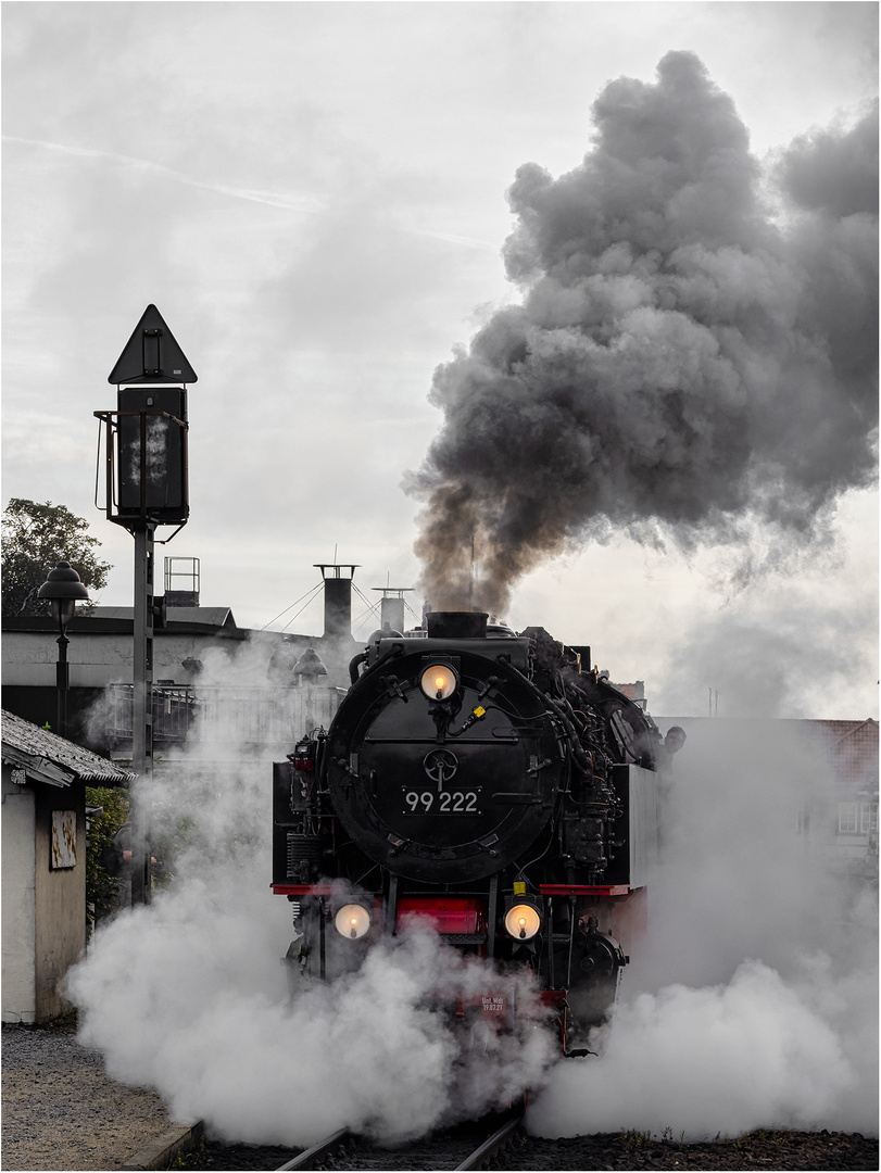 Die Dampflok 99222 der..... Foto & Bild | bahnhof, bahn, loks Bilder ...