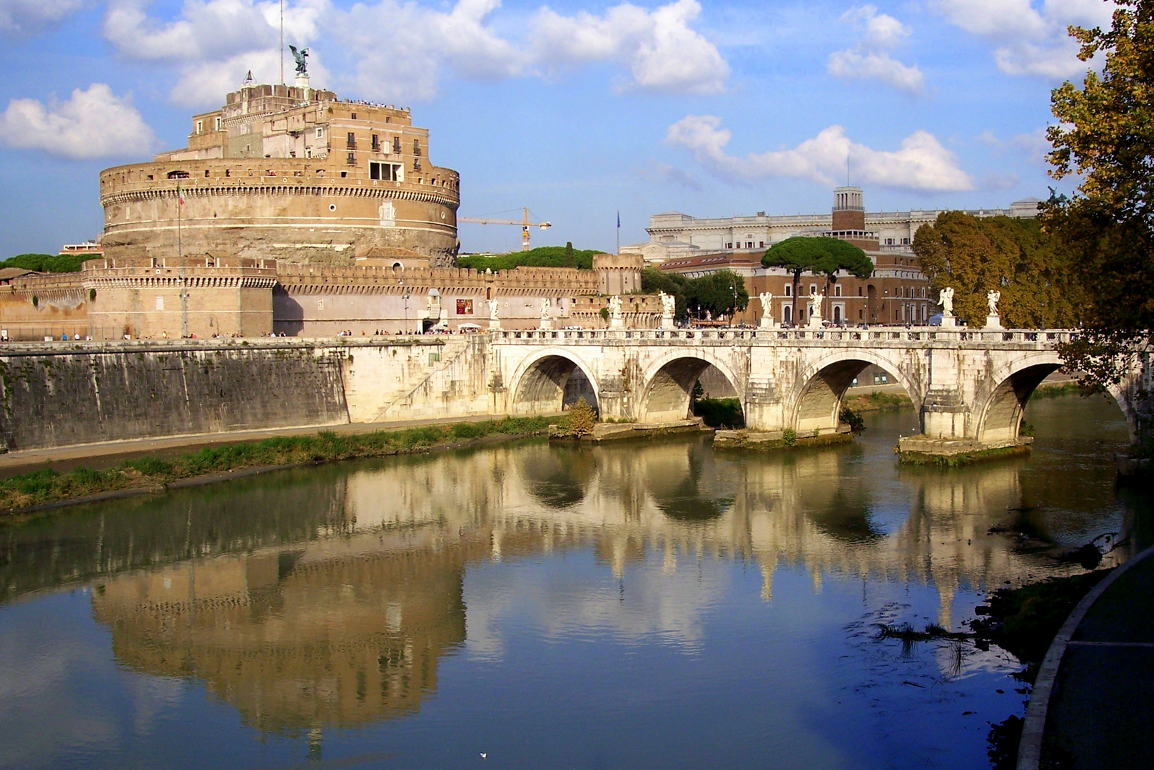Die Engelsburg mit der Engelsbrücke Foto & Bild | europe, italy ...