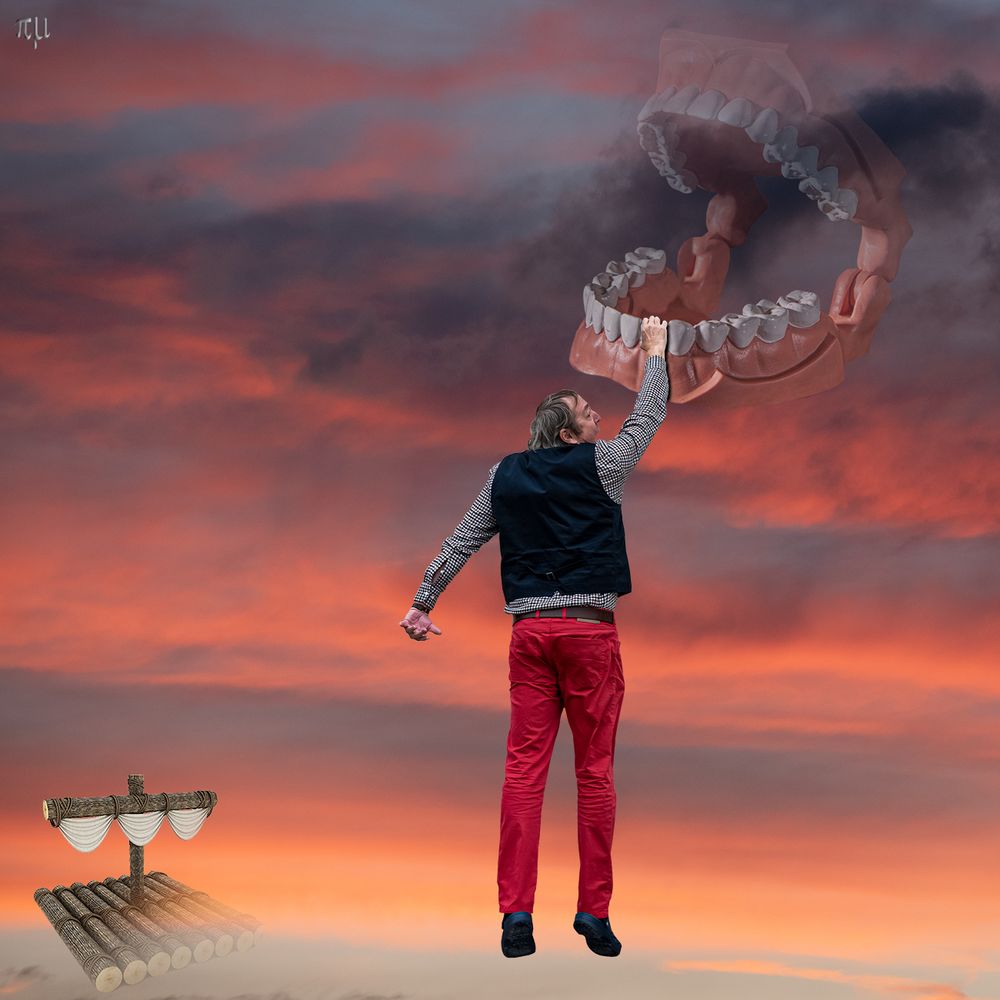 Die Flucht Foto & Bild | fotomontage, composing , sonnenuntergang Bilder auf fotocommunity