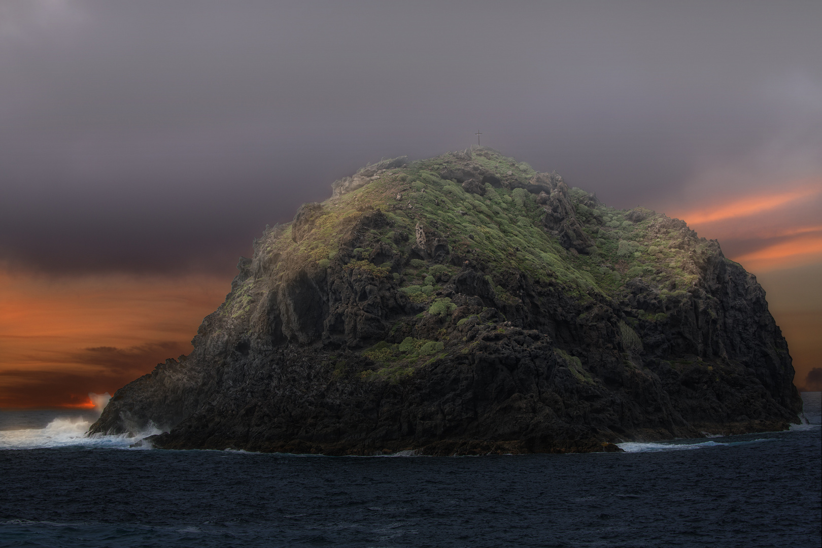 die insel Foto & Bild | sonnenuntergang, wasser, wolken Bilder auf ...