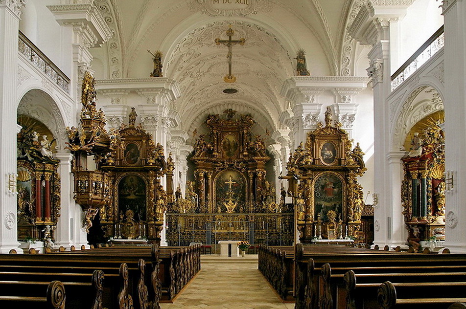 Die Klosterkirche Obermarchtal. Innenansicht. Foto & Bild | architektur, sakralbauten ...