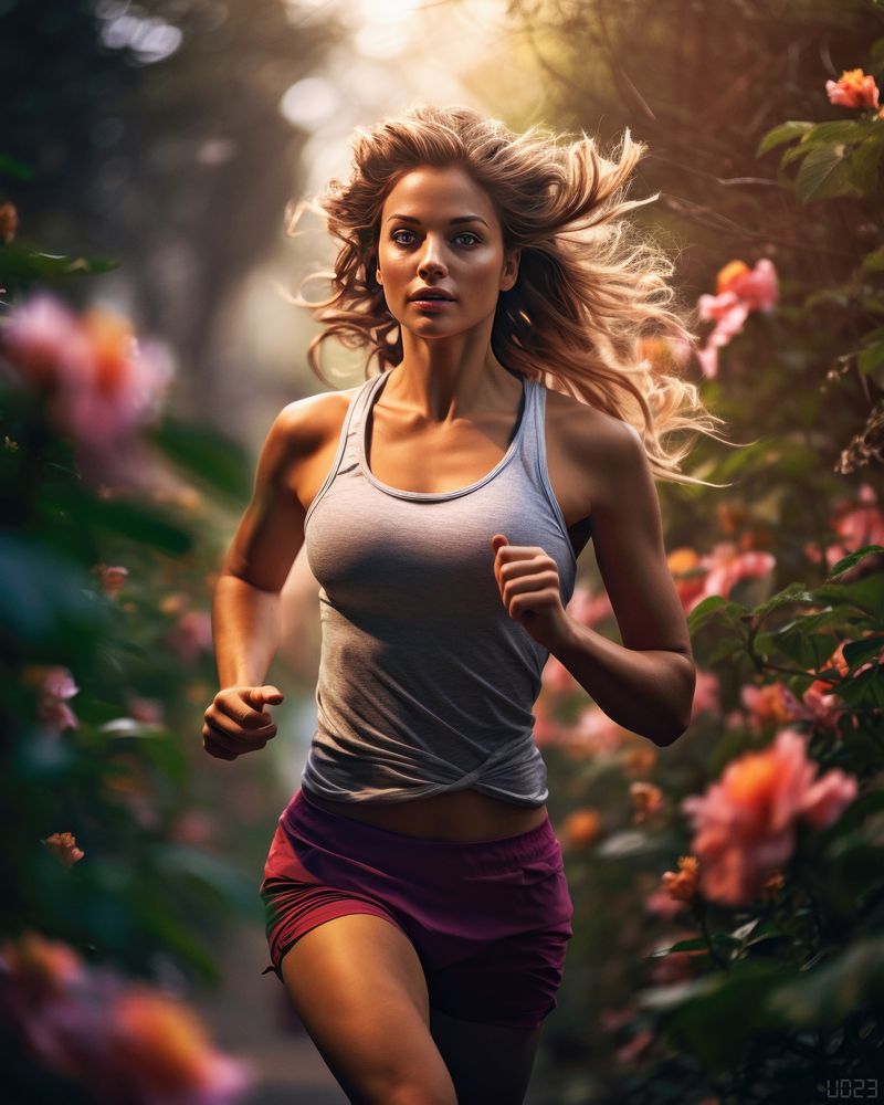 Die Läuferin Foto & Bild | ki-generierte bilder, ki - montagen, composing Bilder auf fotocommunity