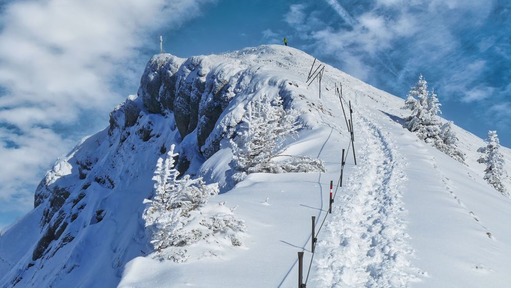 die letzten Meter zum Gipfel... Foto & Bild | landschaft, jahreszeiten, winter Bilder auf ...