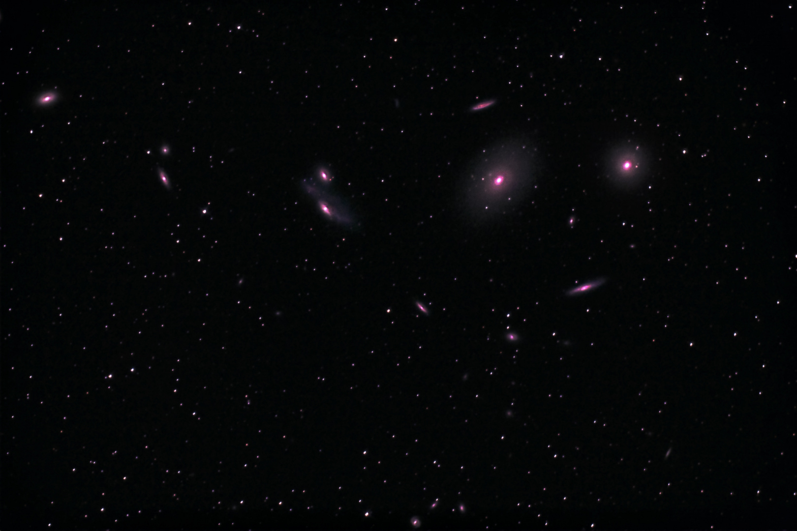 Die Markarian Chain im Sternbild Virgo Foto & Bild | astrofotografie ...