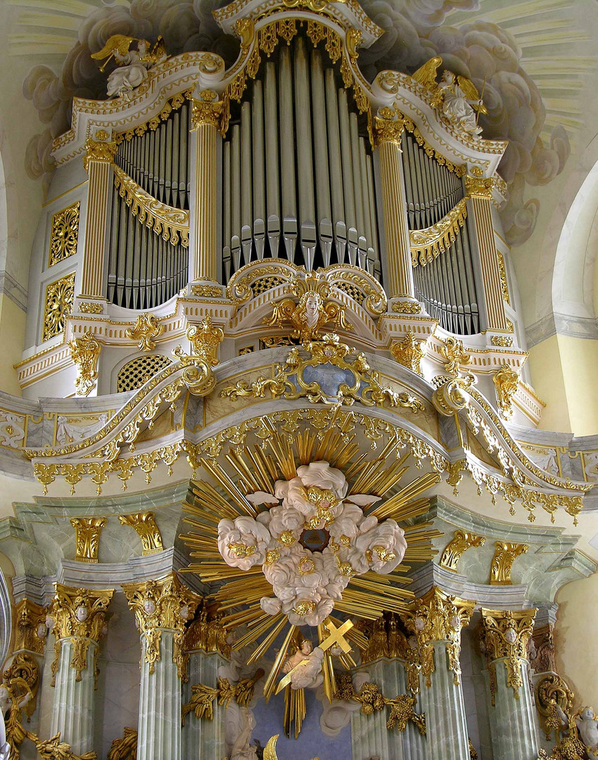 Die Orgel der Frauenkirche zu Dresden Foto & Bild | architektur ...