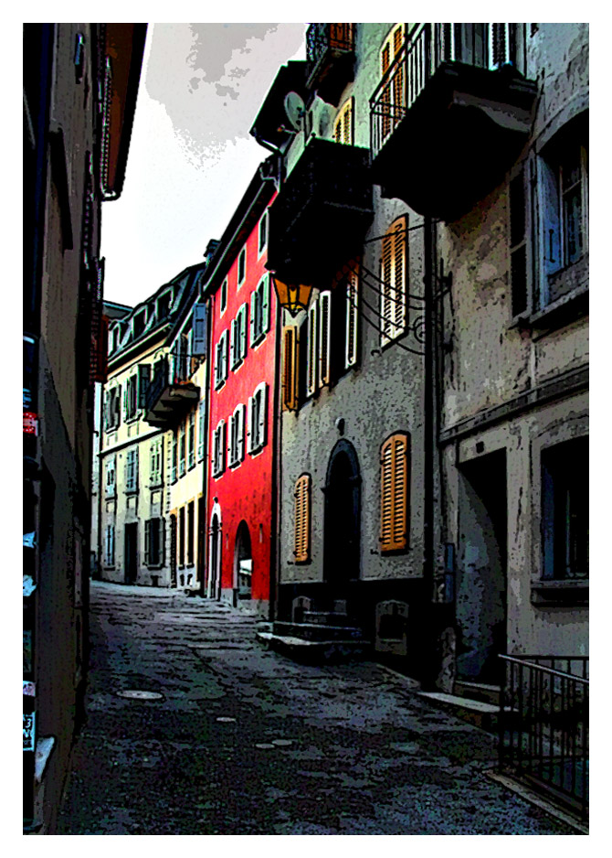 Die rote Fassade Foto & Bild | bearbeitungs - techniken, filtertechniken, digiart Bilder auf ...