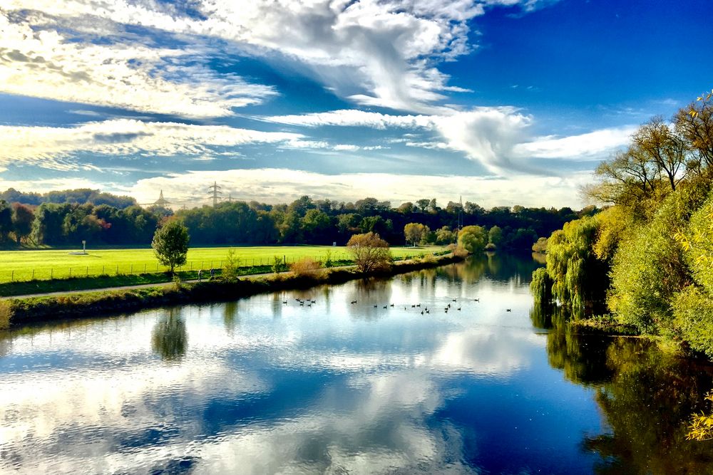 Die Ruhr (Essen - Überruhr) Foto & Bild | natur, landschaft, fluss ...