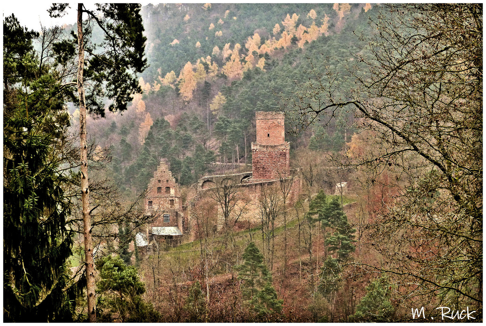 Die Ruine der Freudenburg im herbstlichen Ambiente Foto & Bild ...