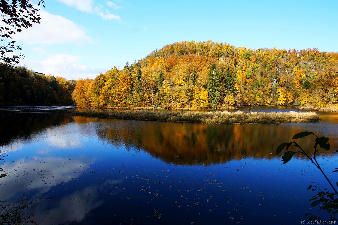 Die Saale direkt unterhalb der Staumauer Bleiloch Foto & Bild ...