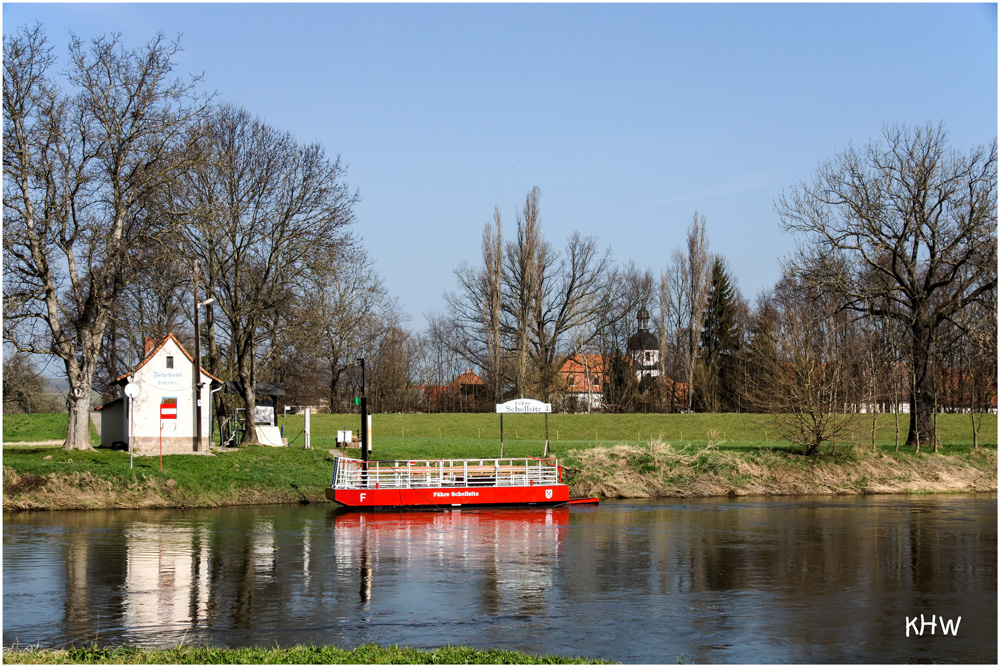 Die Saale - Fähre Schellsitz bei Naumburg Foto & Bild | deutschland ...