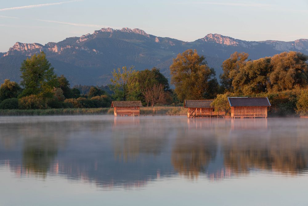 Die Schafwaschener Bucht mit Blick auf die Kampenwand Foto & Bild | landschaft, jahreszeiten ...