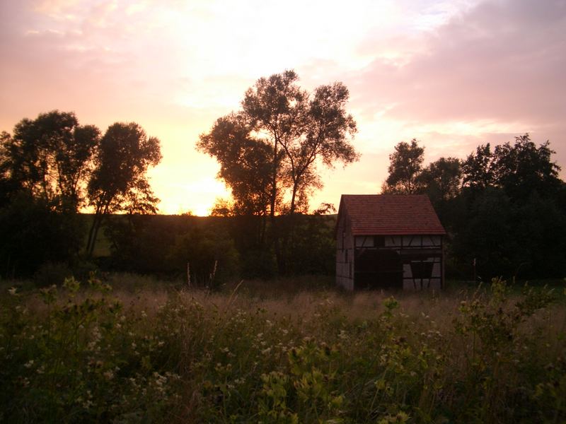 "Die Scheune im Sonnenuntergang" Foto & Bild | sonnenuntergänge, himmel ...