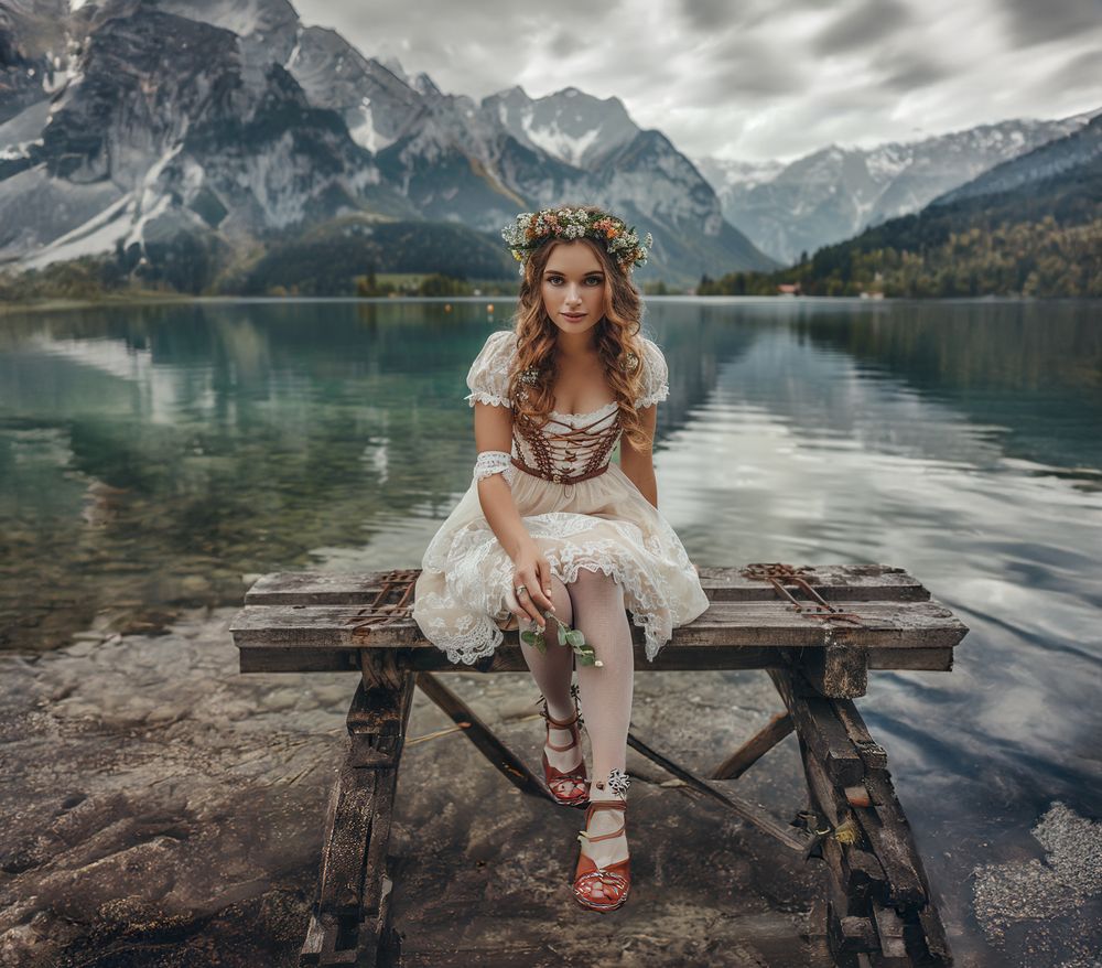 Die Sennerin vom Königssee Foto & Bild | ki - menschen, ki - portraits, outdoor Bilder auf ...
