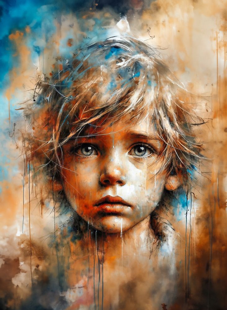 Die Stille hinter den Augen Foto & Bild | ki - montagen, ki - menschen, ki - portraits Bilder ...