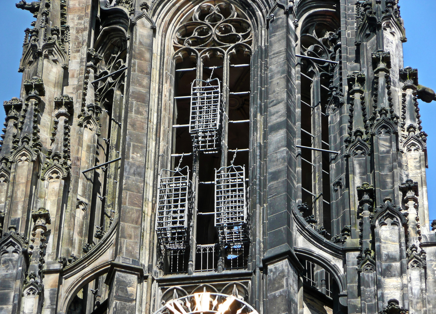 Die Täuferkörbe an der Lambertikirche in Münster Foto & Bild ...