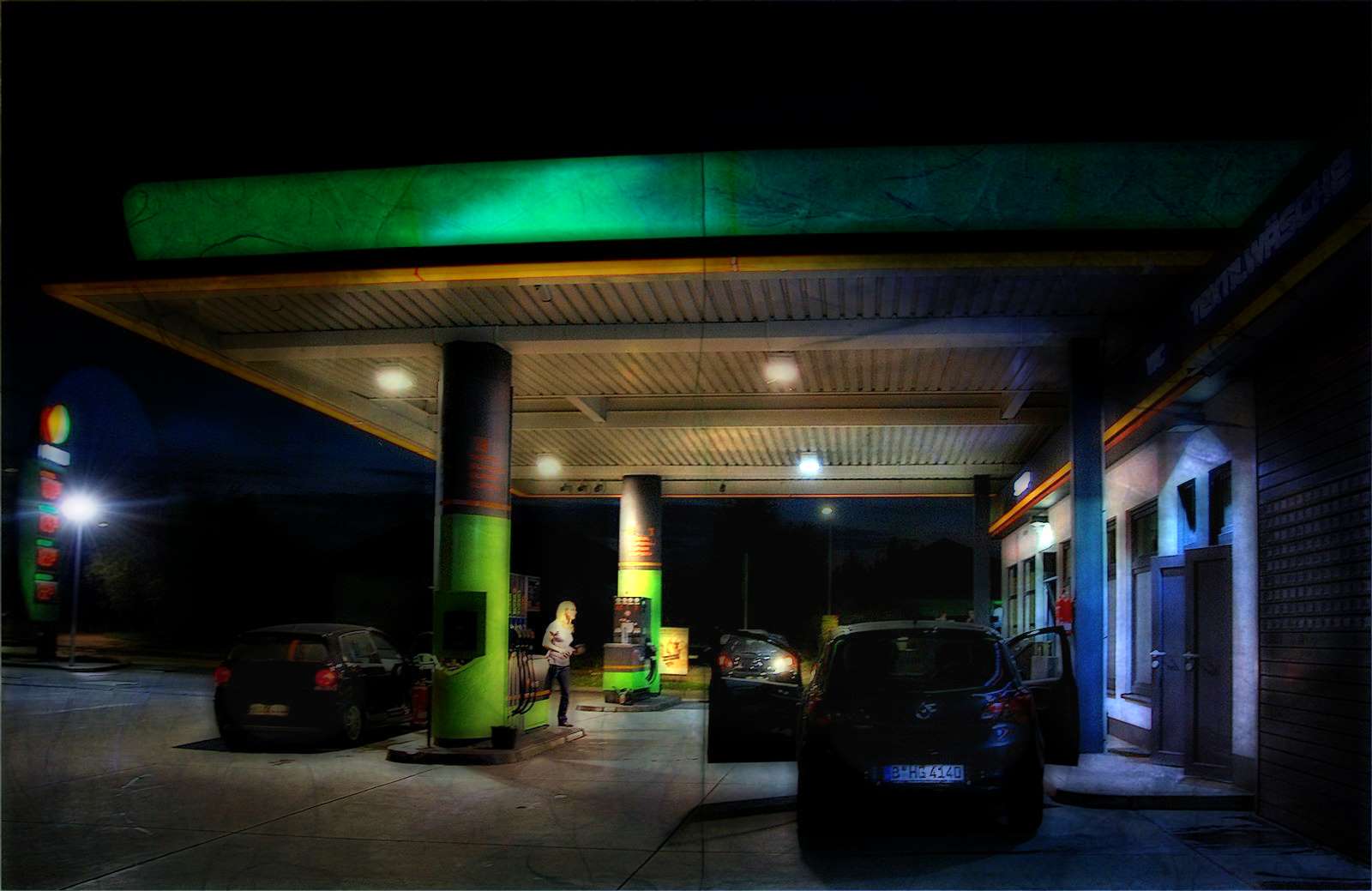 die Tankstelle Foto & Bild | nacht, tankstelle Bilder auf fotocommunity