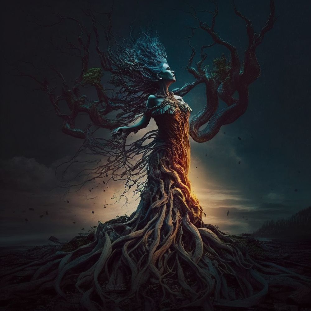 Die Verwandlung Foto & Bild | ki - montagen, baum, natur Bilder auf fotocommunity