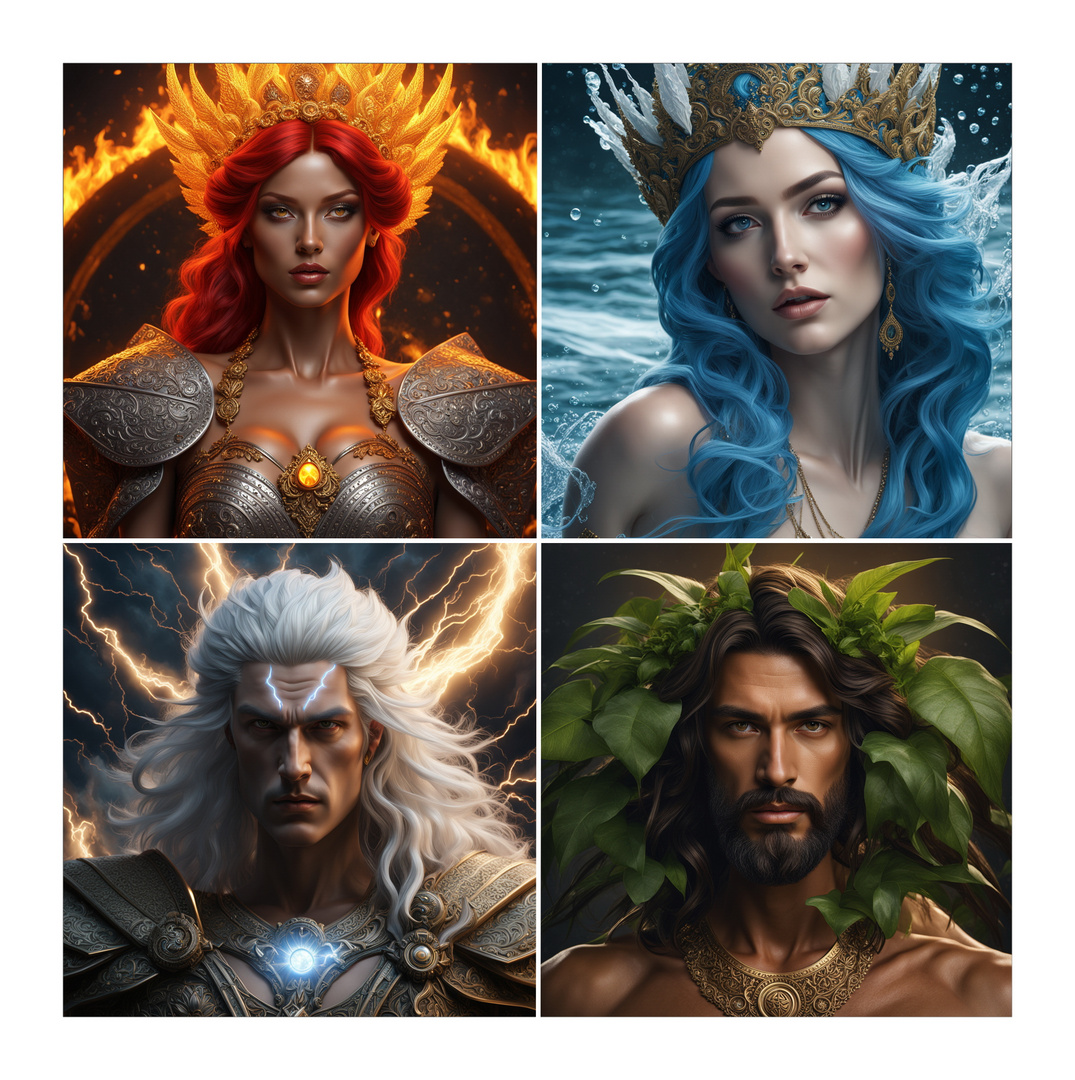 Die vier Elemente Foto & Bild | ki - fantastisches, ki - fantasy, wasser Bilder auf fotocommunity