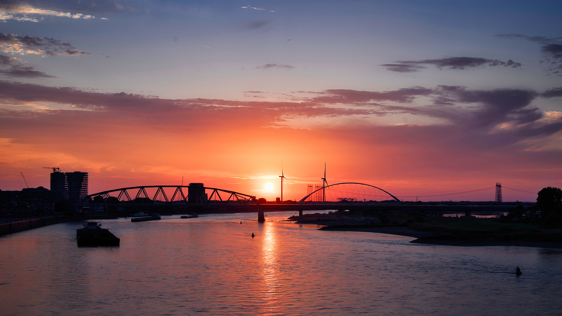 Die Waal Foto & Bild | experimente, landschaft, sonnenuntergänge Bilder ...