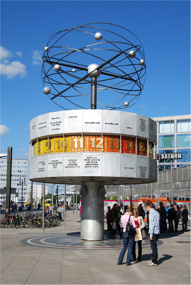 Die Weltzeituhr Foto & Bild | deutschland, europe, berlin Bilder auf ...