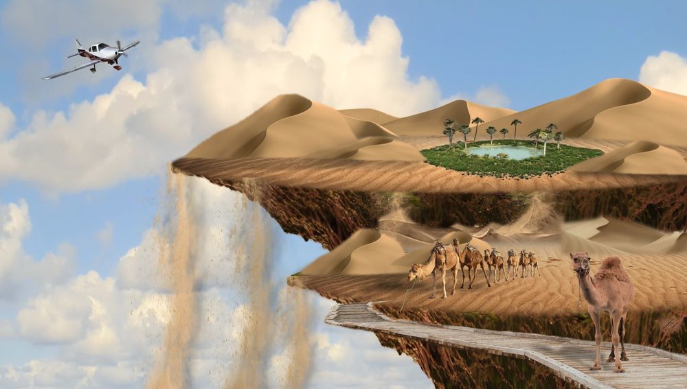 Die Wüste am Ende der Welt Foto & Bild | fotomontage, fantasy mystery, ende der welt Bilder auf ...