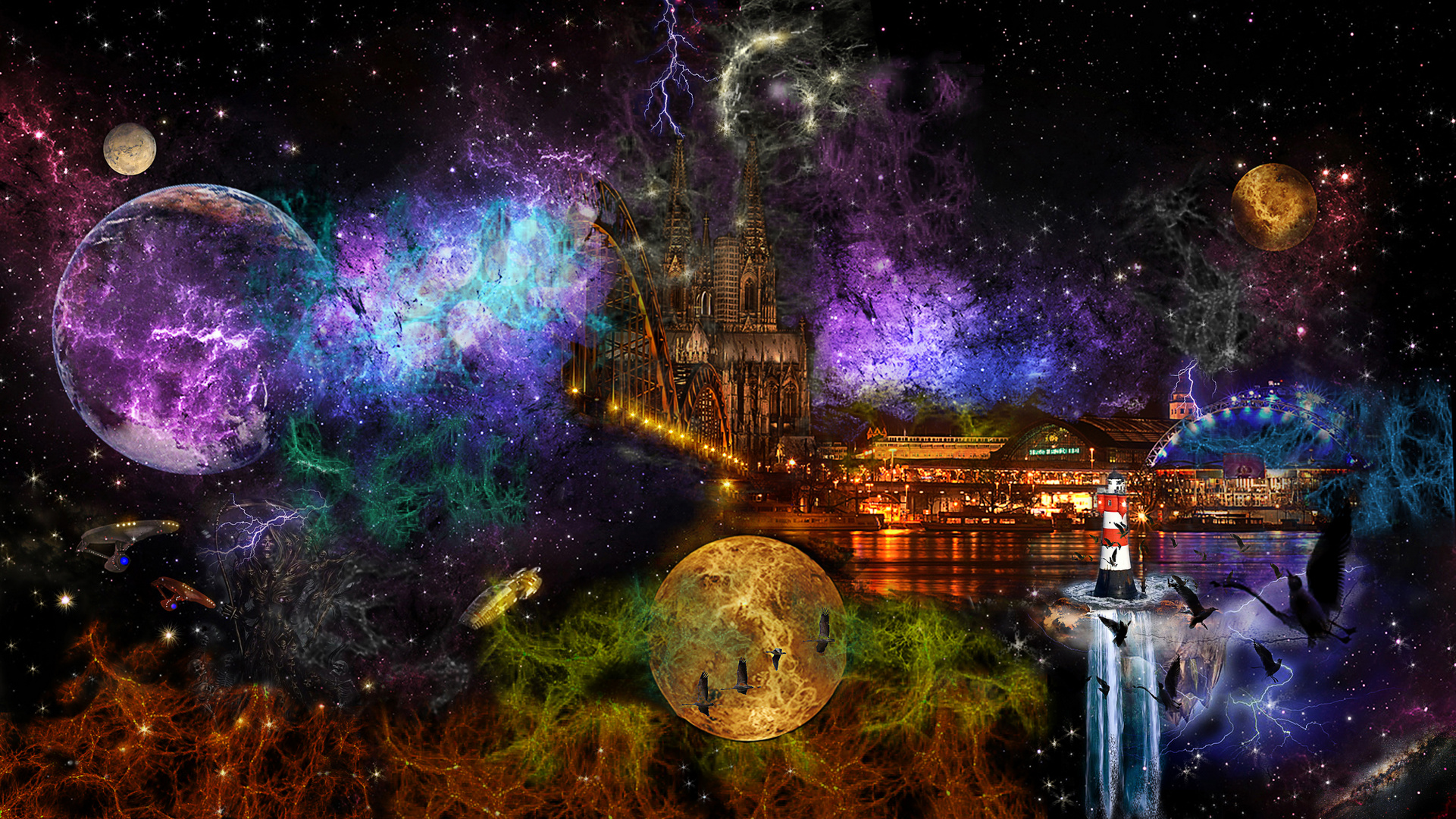 different worlds Foto & Bild | fotomontage, fantasy mystery, digiart Bilder auf fotocommunity
