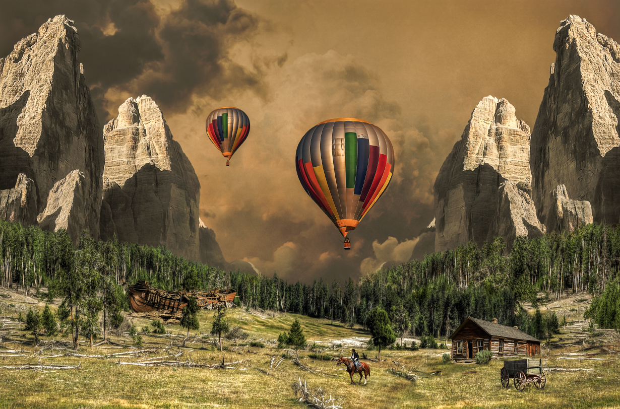 Digiart Foto & Bild | digiart, ballon, hut Bilder auf fotocommunity