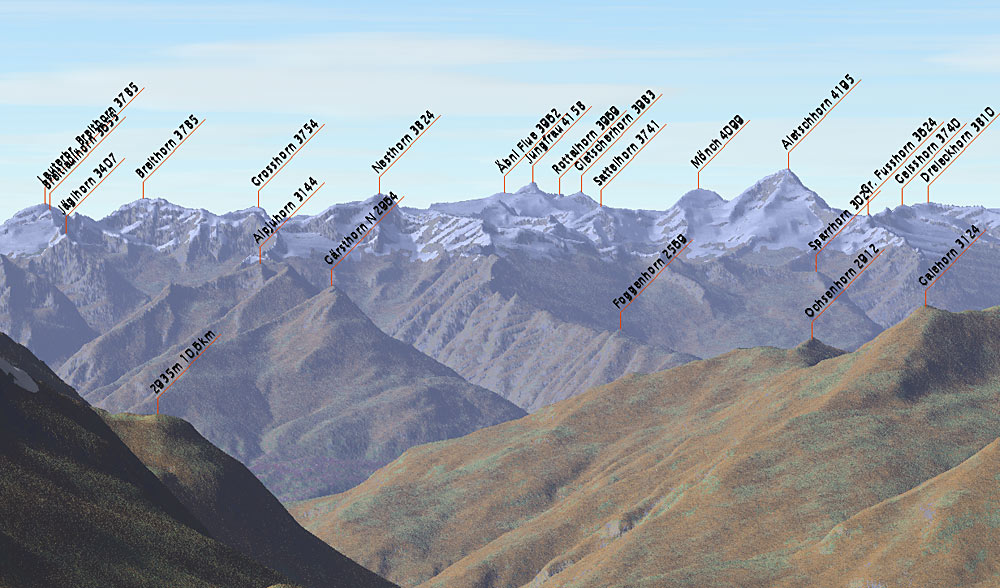 Digirama der Berner Alpen Foto & Bild | landschaft, berge, gipfel und ...