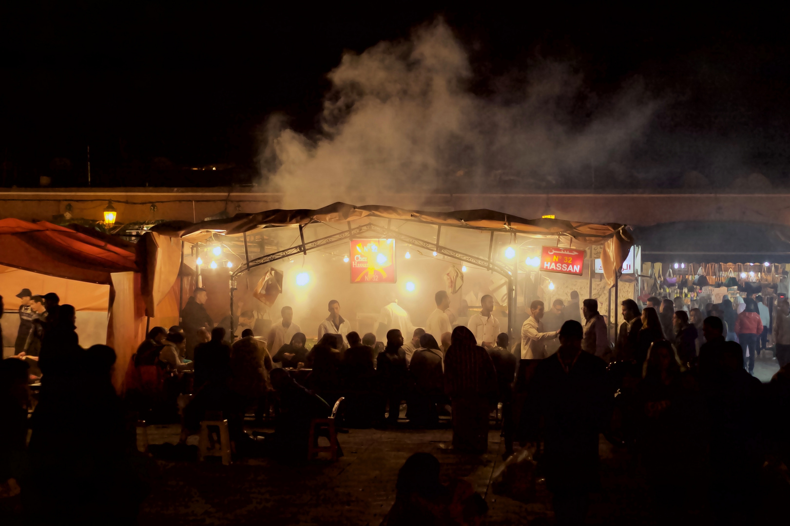 Djama el Fna at night Foto & Bild | africa, morocco, north africa ...