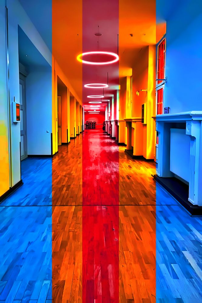 Donnerstag mit Durchblick - Colorierter Durchblick Im Kongress-Palias in Kassel Foto & Bild ...