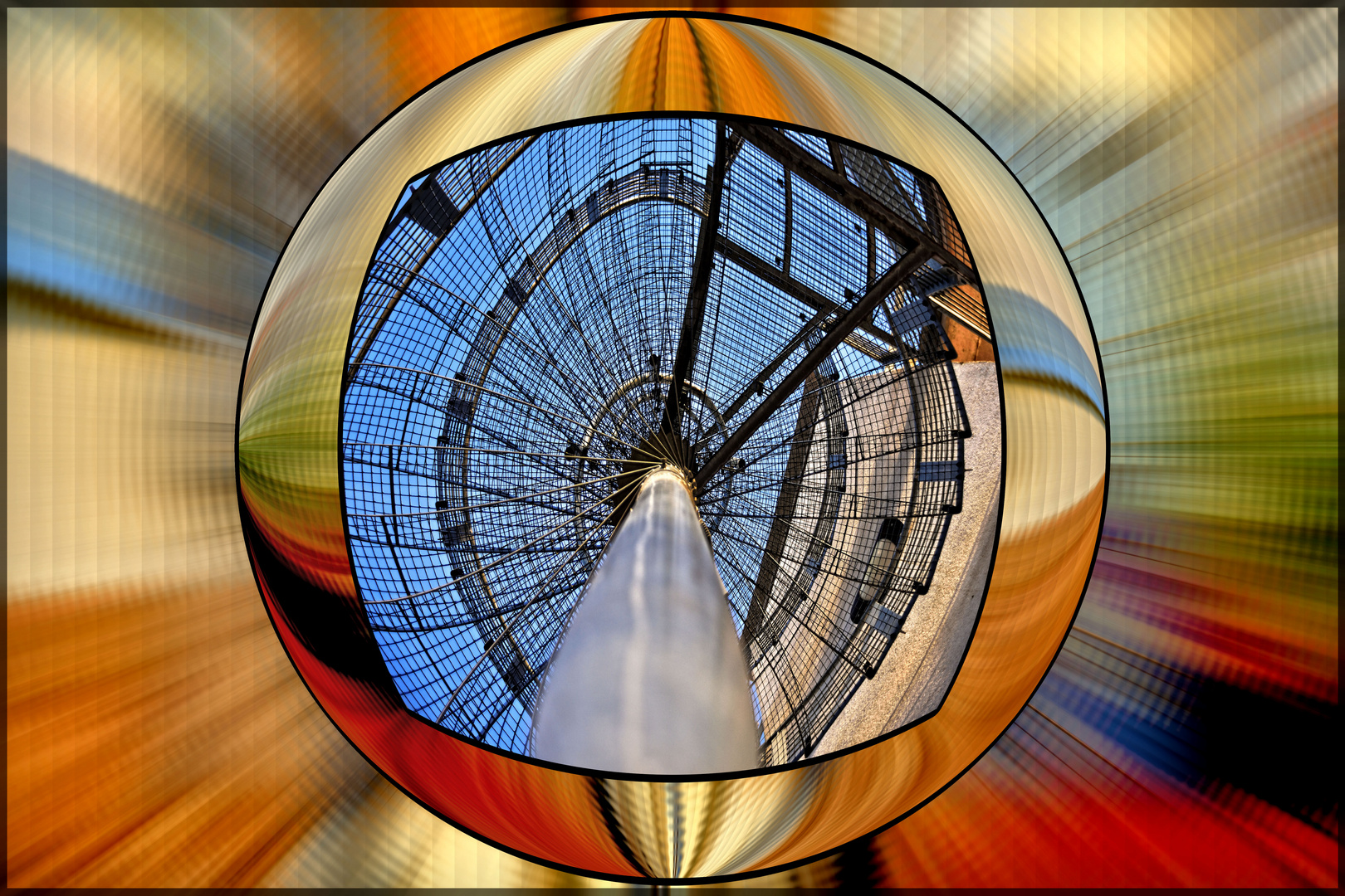 Donnerstag mit Durchblick - Durchblick bietet die Fluchttreppe am Gericht in Heiligensadt Foto ...