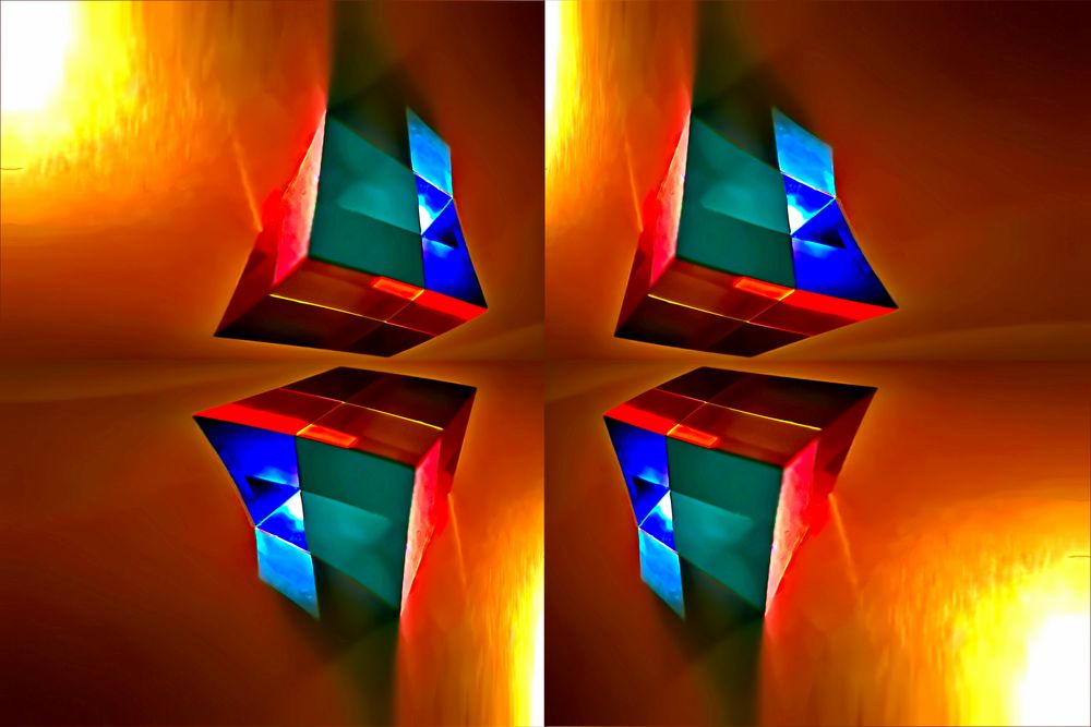 Donnerstag mit Durchblick - Durchblick durch Multicolorwürfel Version 2 Foto & Bild | projekte ...