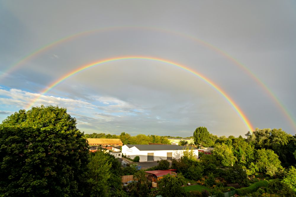 Doppelter Regenbogen Foto & Bild | regenbögen, wetter, landschaften Bilder auf fotocommunity