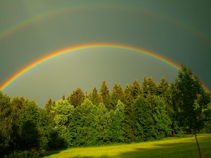 Doppelter Regenbogen Foto & Bild | jahreszeiten, sommer, landschaften Bilder auf fotocommunity