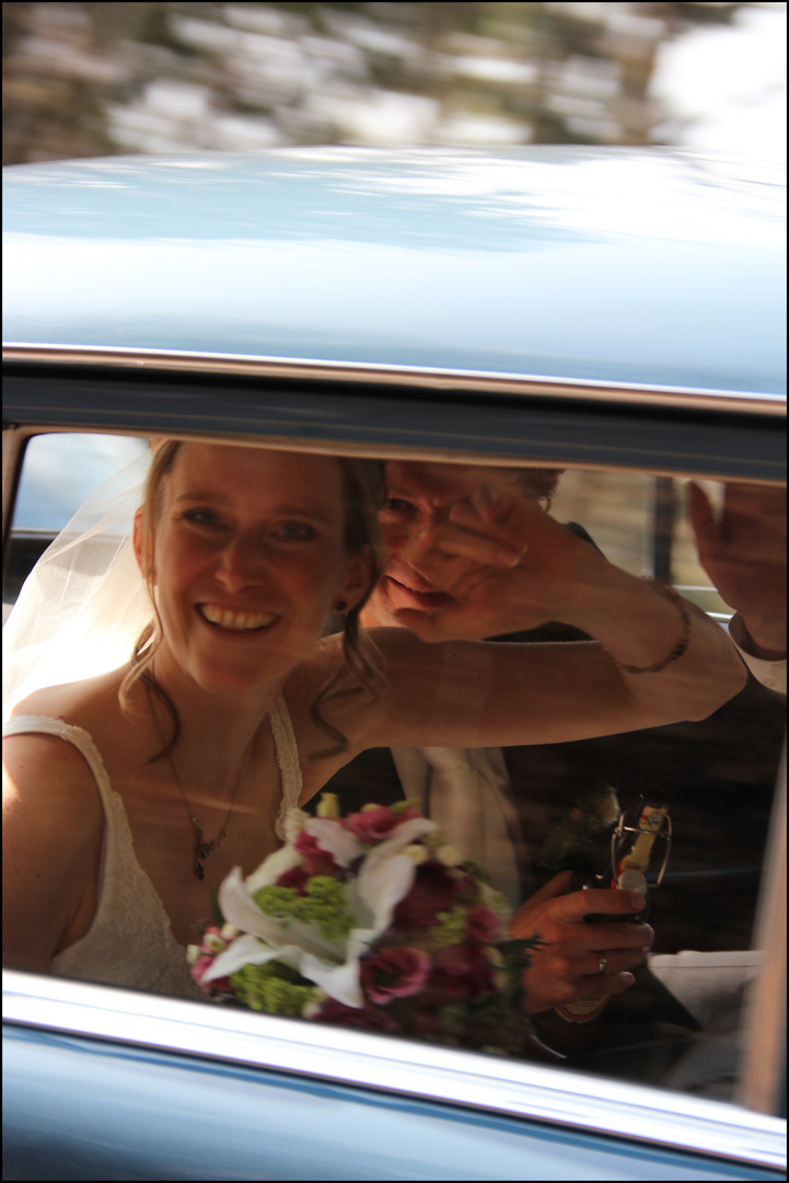 Drive-by-wedding Foto & Bild | erwachsene, paare, mehrere menschen ...