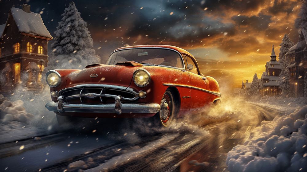 Driving Home for Christmas Foto & Bild | weihnachten, sonnenuntergang ...