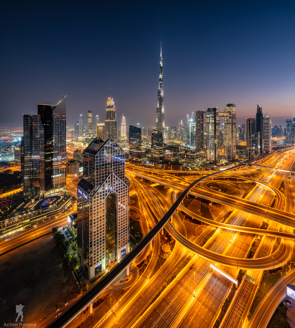 Dubai Skyline Foto & Bild | architektur, asia, middle east Bilder auf ...