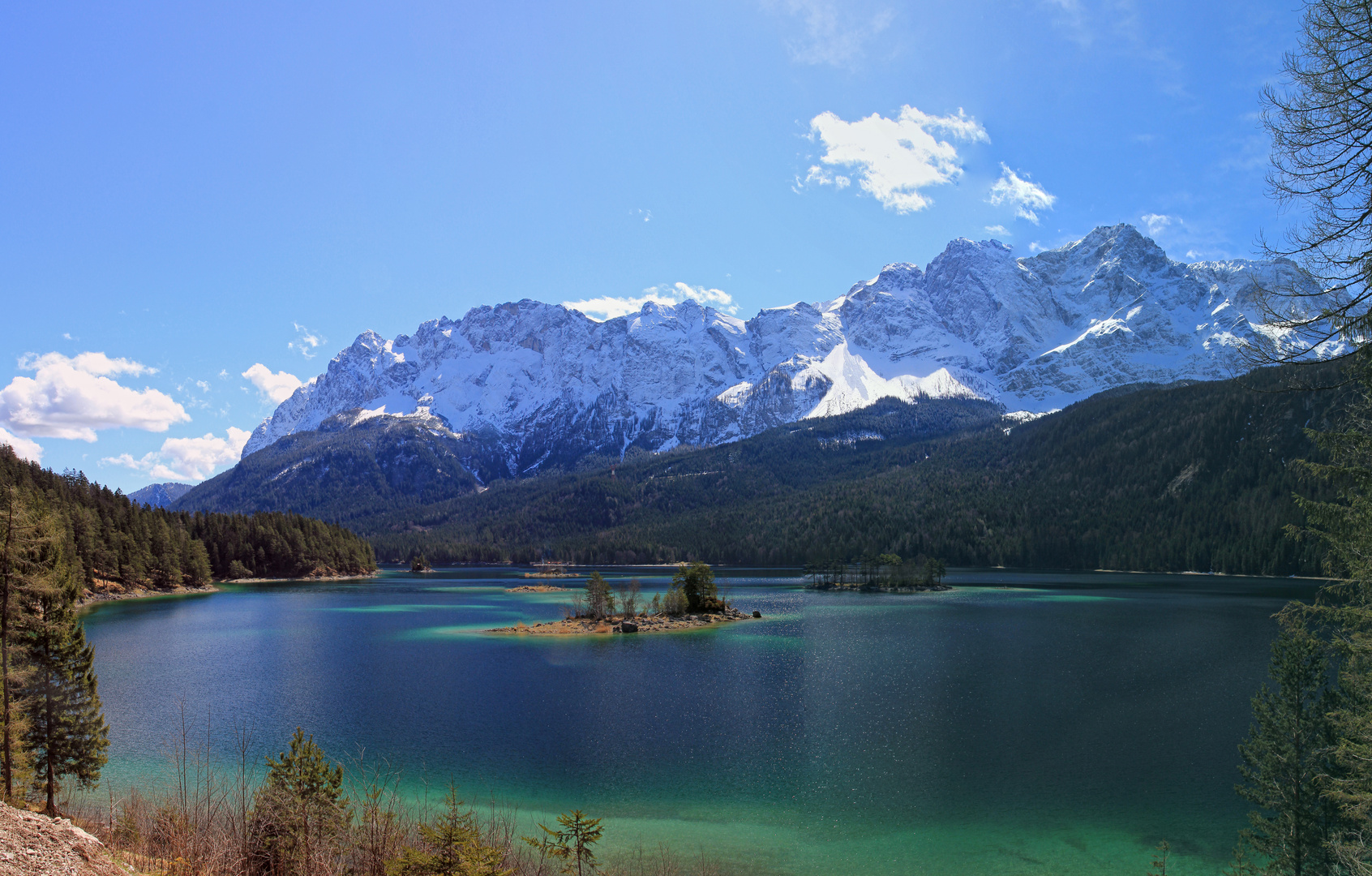 Eibsee, ein Juwel unter der Zugspitze Foto & Bild | landschaft, berge ...