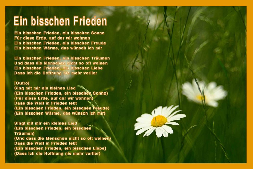 Ein-bisschen-Frieden Foto & Bild | spezial, natur, digiart Bilder auf ...