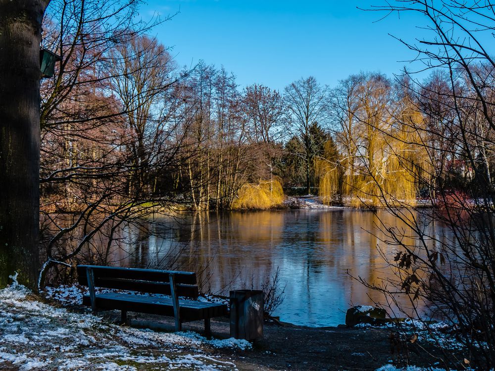 Ein bisschen Winter (10) Foto & Bild | winter, teich, eis Bilder auf ...