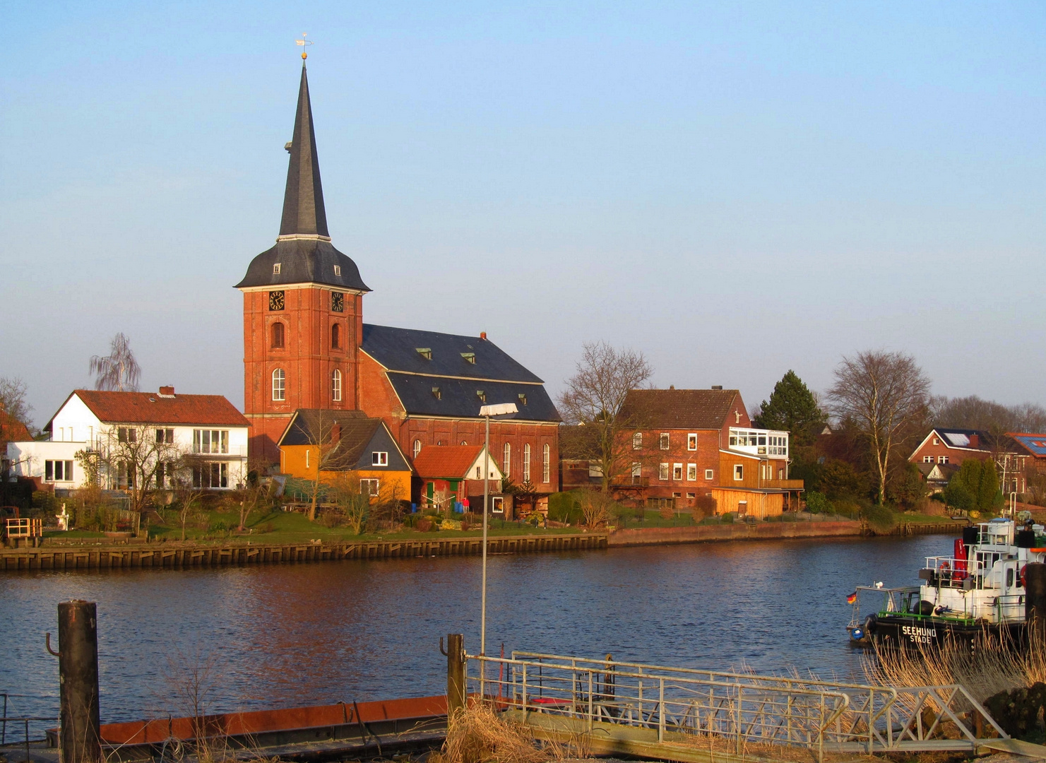 ein Blick über die Oste ... Foto & Bild | world, outdoor, wasser Bilder ...