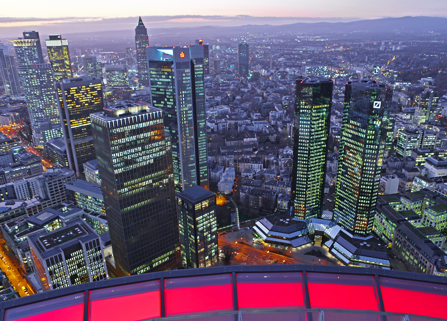 Ein Blick von Main Tower Foto & Bild | fotos, spezial, nacht Bilder auf ...