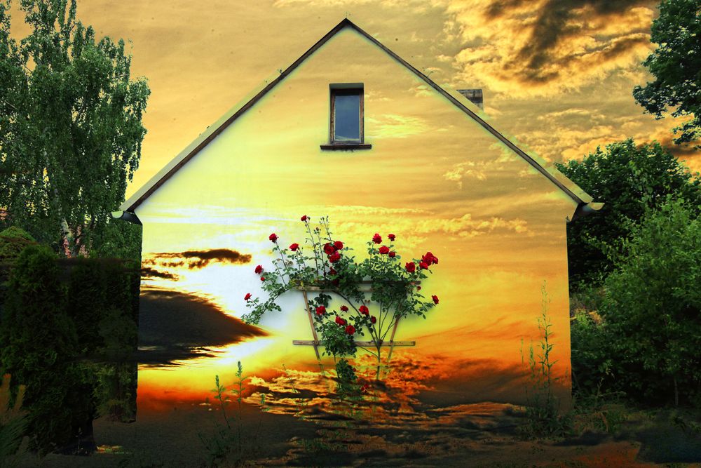 Ein Häuschen im Himmel 2 Foto & Bild | fotomontage, fantasy mystery, himmel Bilder auf fotocommunity