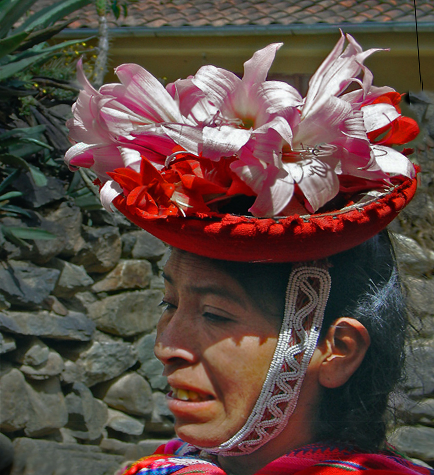 Ein Hut voller Blüten Foto & Bild | menschen, natur, frau Bilder auf ...