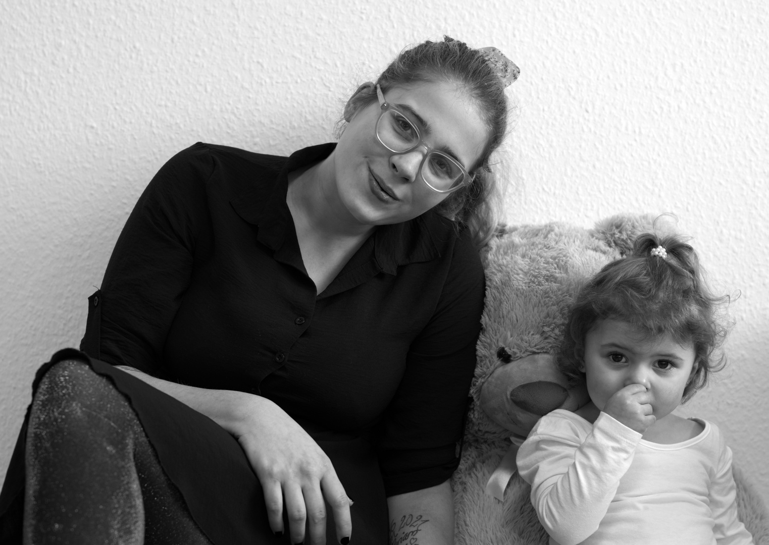 Ein Mutter und Tochter Portrait ( meine Großnichte hatte an diesem Tag ihren zweiten Geburtstag ...