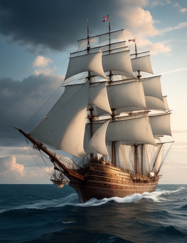 Ein Segleschiff mit der KI erstellt. Foto & Bild | ki - montagen, ki - natur, ki - fantastisches ...