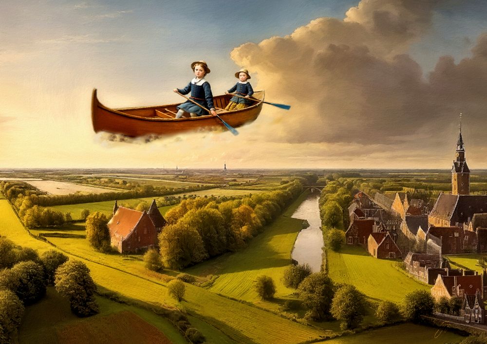 Eine Bootsfahrt die ist lustig! Foto & Bild | fotomontage, surreal, composing Bilder auf ...