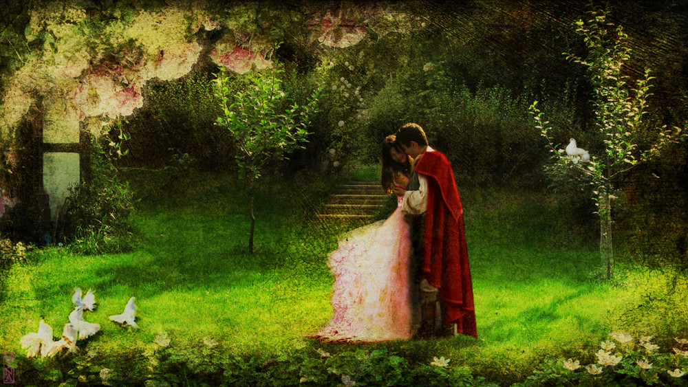 eine junge liebe im garten eden :-)) Foto & Bild | fotomontage, fantasy mystery, anderswelt ...