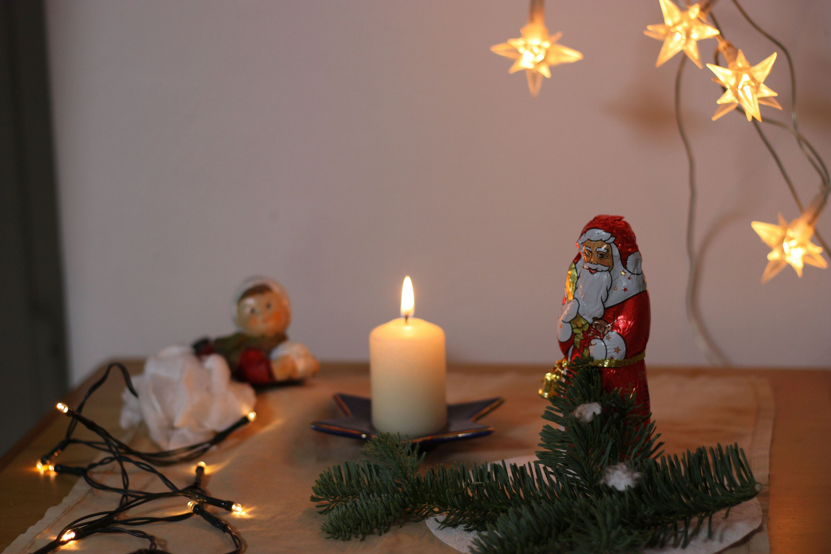 eine Kerze zum vierten Advent Foto & Bild | stillleben, kerze, motive ...